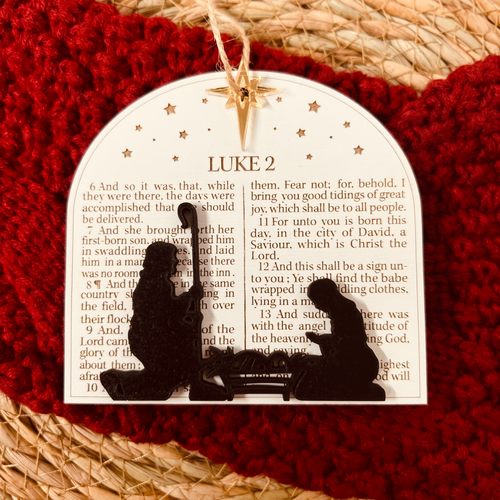 Luke 2 Nativity Ornament | Nicole Letters