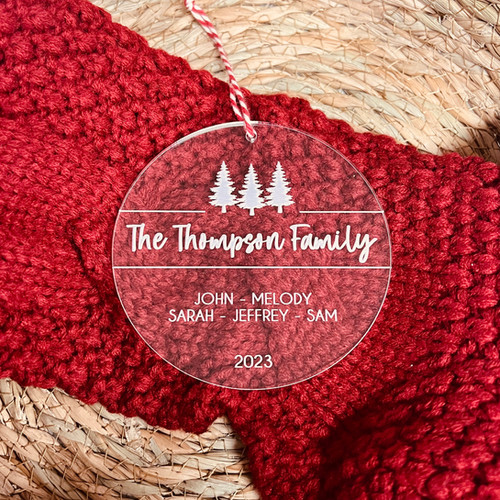 Custom Family Name Ornament | Nicole Letters