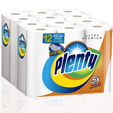 Plenty Paper Towel, 12 Mega Rolls | Mysite