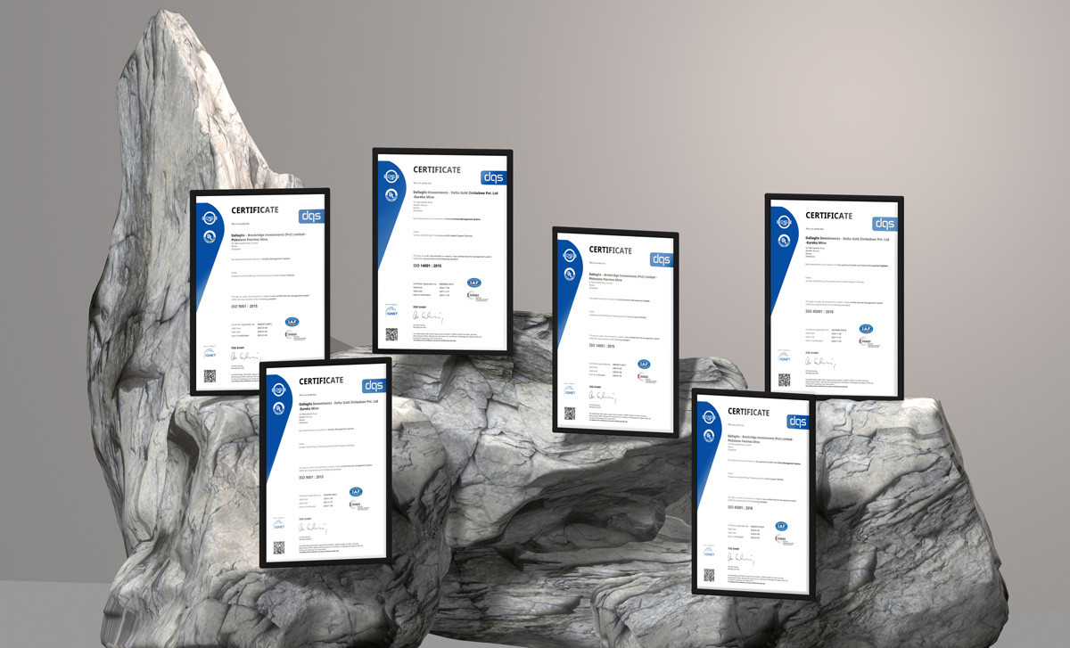 Dallaglio Achieves Triple ISO Certification | Pickstone Peerless Mine ...