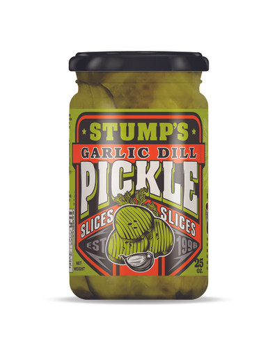 Spicy Garlic Dill Pickle Slices | Stump's