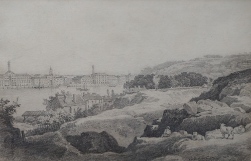George Holmes (1771-1845) - Victualling Office from Mount Edgecumbe ...