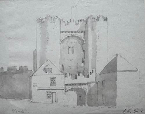 Captain Francis Grose (1731-1791) - Drogheda Castle, East Gate | DOWLE ...