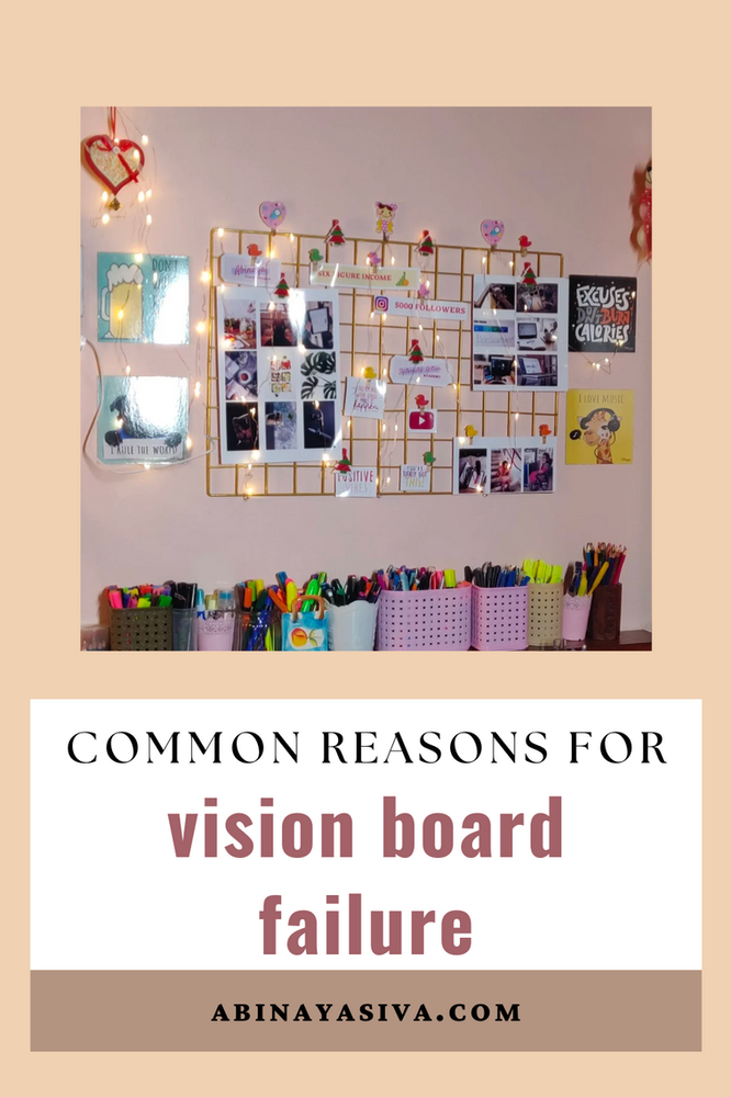 Why do vision boards fail? Vision Board Mistakes to Avoid!