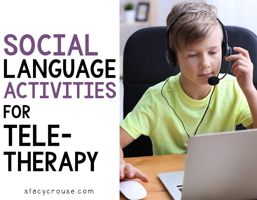 Social Language Activities For Teletherapy