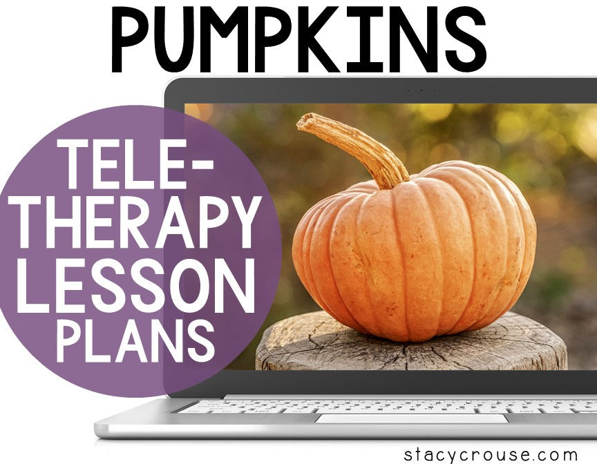 Pumpkin Themed Lesson Plan Activities For Teletherapy