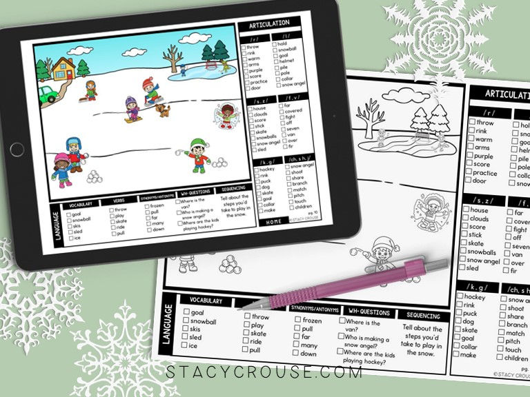 Snow Themed Lesson Plan Activities For Teletherapy And Speech Therapy snow-themed-lesson-plan-activities-for-teletherapy-and-speech-therapy