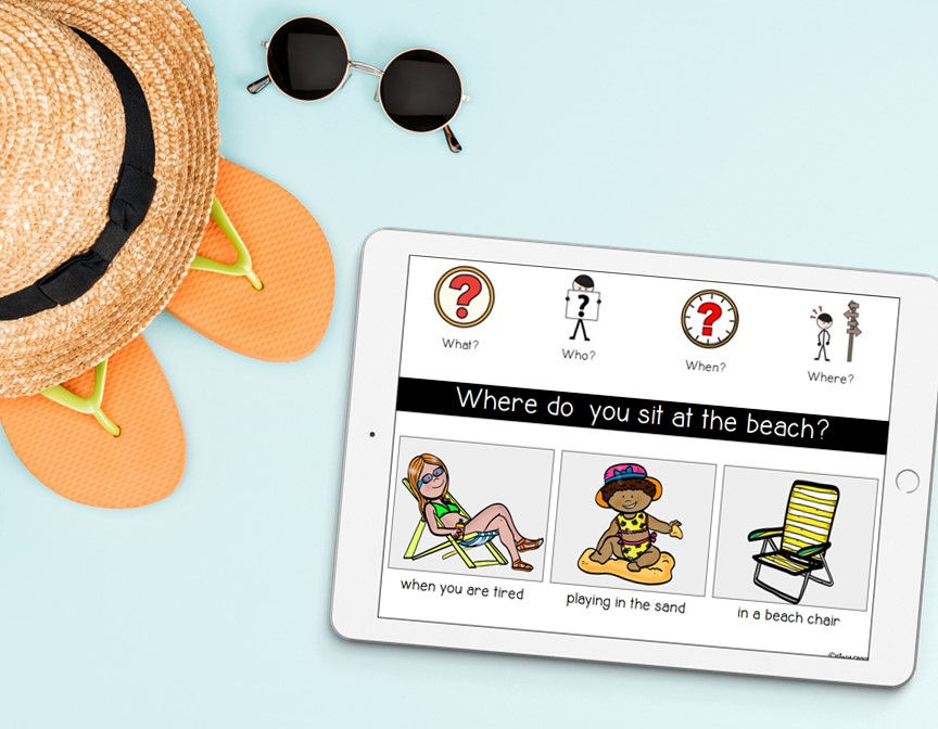 Free No Print speech Therapy Activities for Summer