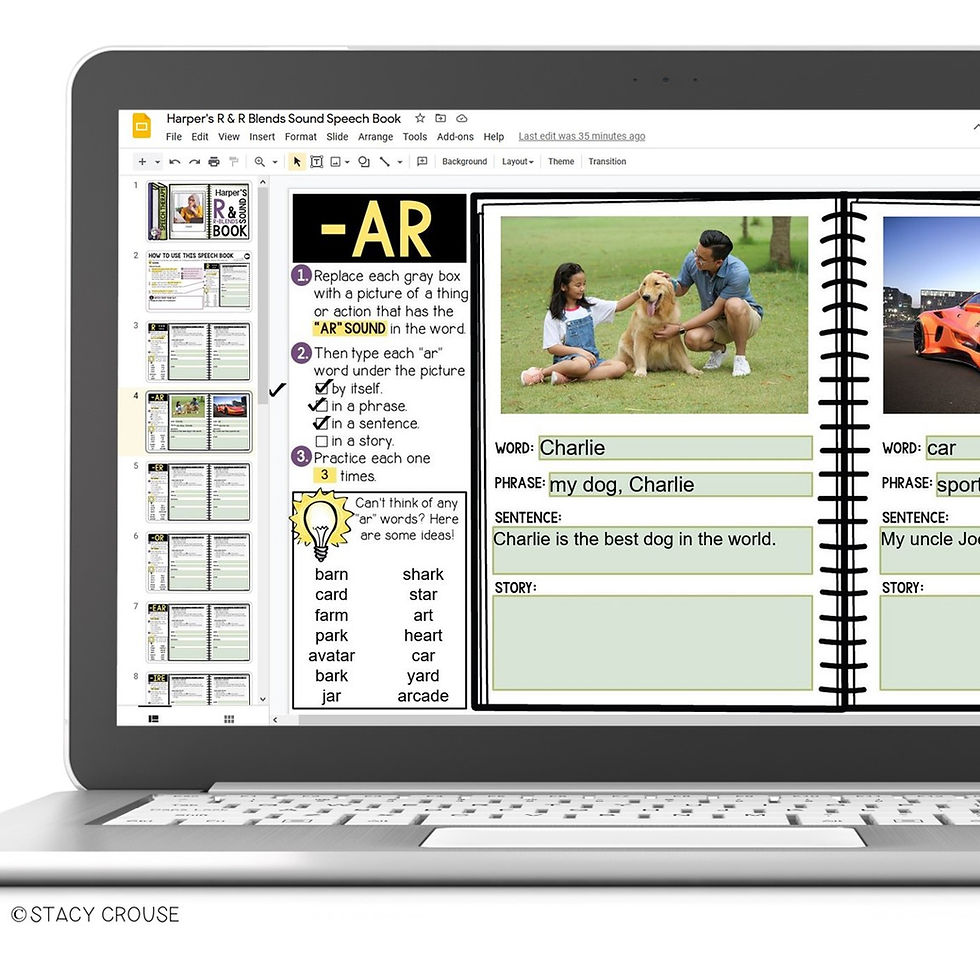 Speech Therapy Homework Ideas for the Busy Teletherapist