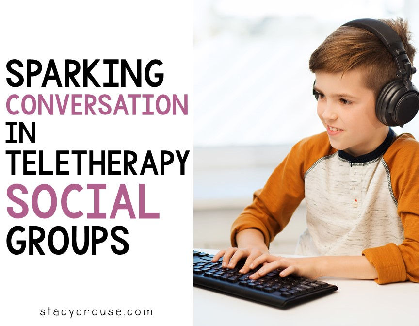 Sparking Conversation in Teletherapy Social Groups