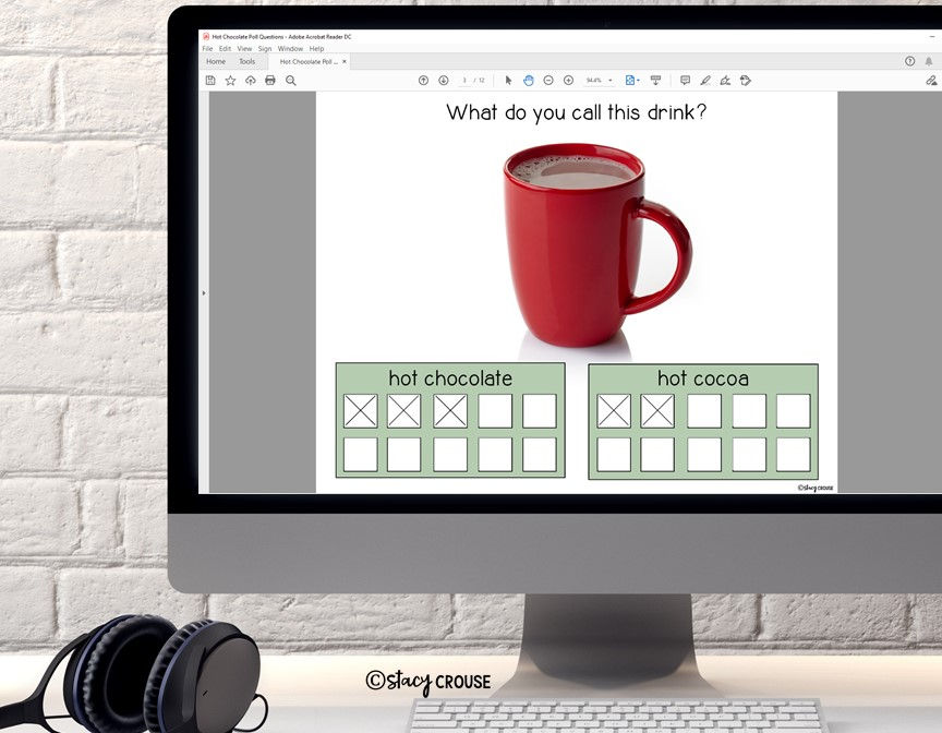 Hot Chocolate Themed Lesson Plan Activities For Teletherapy