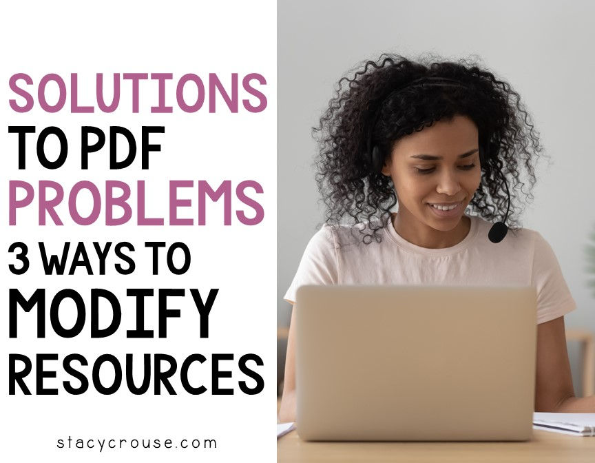 Solutions to PDF Problems: 3 Ways to Modify Resources for Teletherapy ...