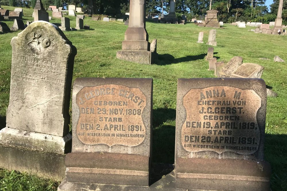 German in the Cemetery