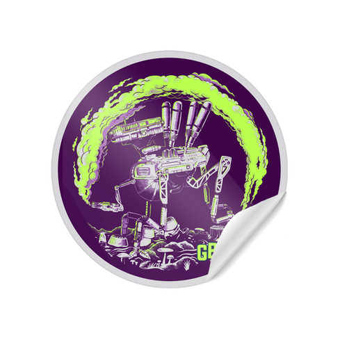 "Grim Strider" Sticker (Violet) | Gameyy Builds