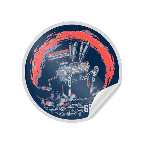 "Grim Strider" Sticker (Navy) | Gameyy Builds