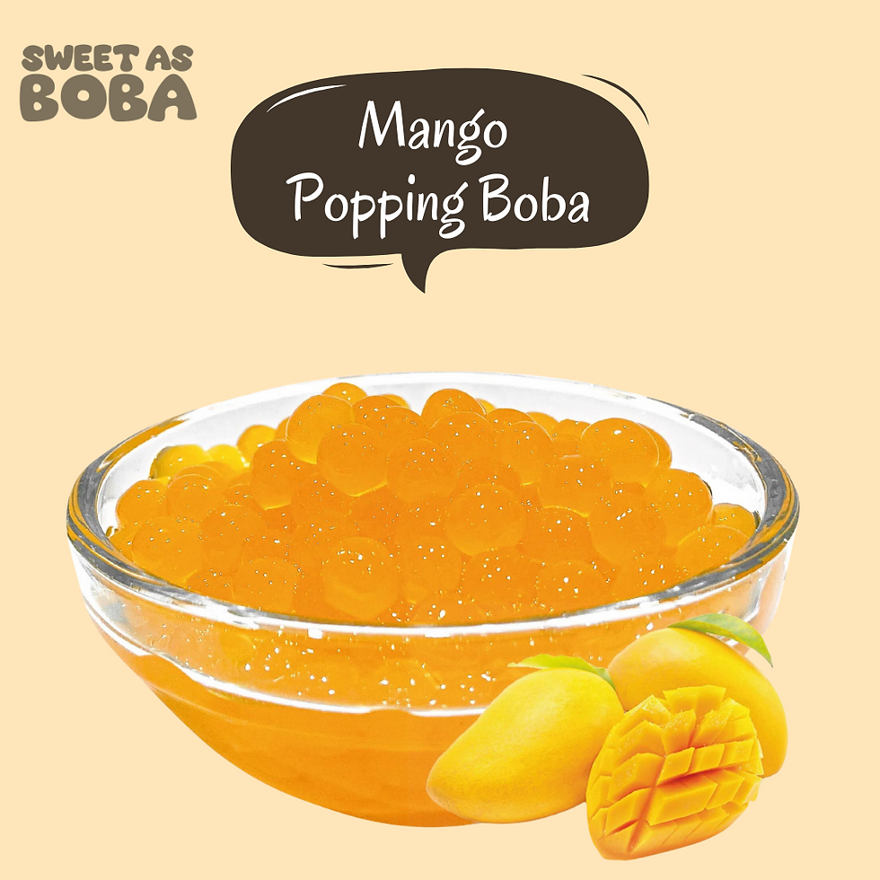 Mango Popping Bubbles 4 x 3.2kg/tub | Sweet As Boba