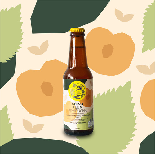 Shiso Plum Kombucha | Three Goats Brewery