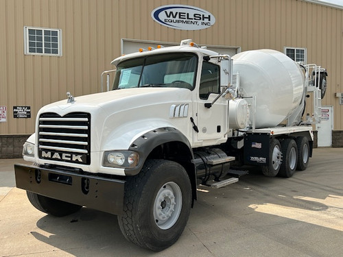 (2) - 2015 Mack GU713 Mixer Truck w/ 11yd MTM Bridge Master Mixer ...
