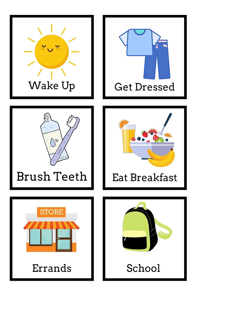 Daily Routine Cards: Free Printable Daily Routine Cards: Free Printable