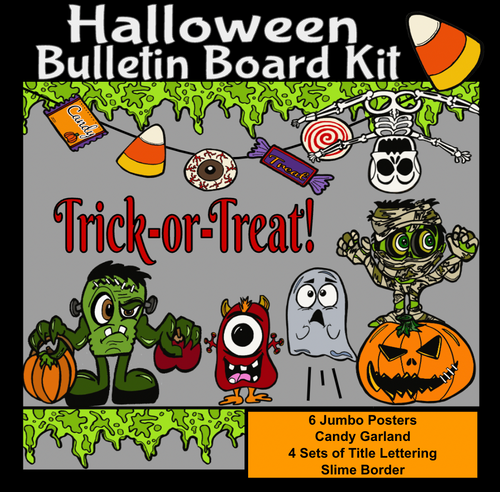 Halloween Classroom Decor/ Bulletin Board Kit / Complete Poster Bundle ...