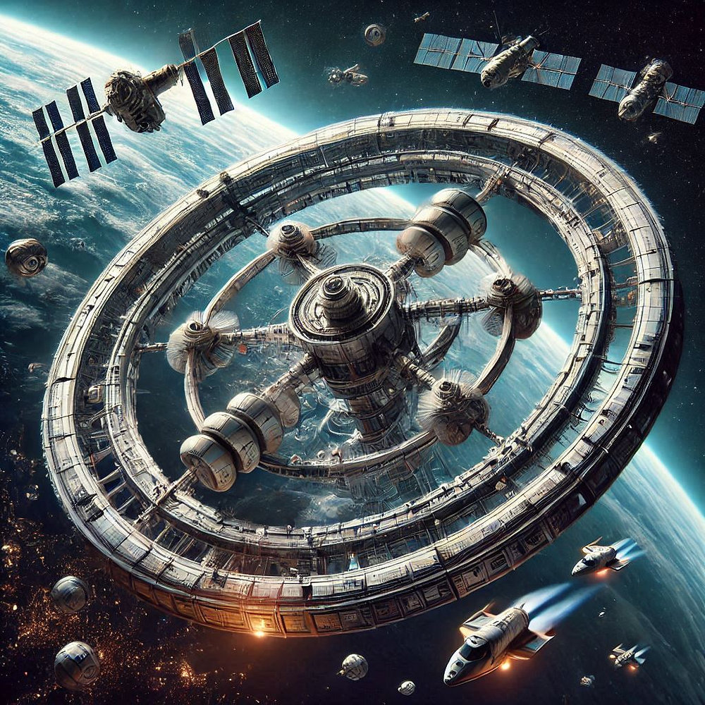 Concept Idea - Building a Larger ISS with a Rotating Wheel for ...