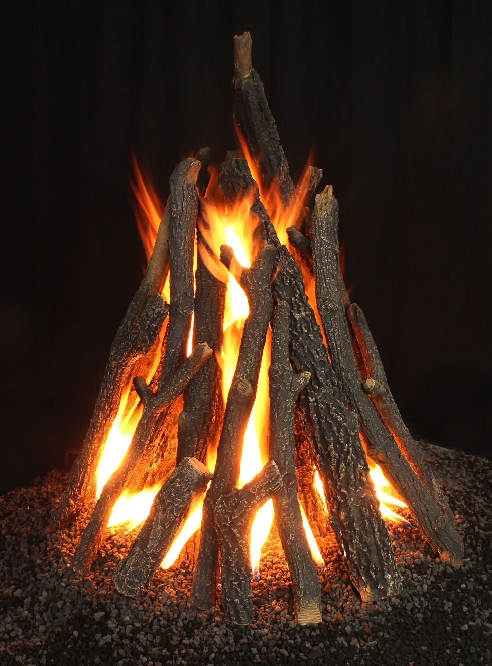 Firepit Log Stacks | hargrovegaslogs