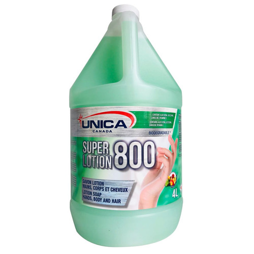 Super Lotion 800 Unica vert perlé 4 L - Parfum de fruits