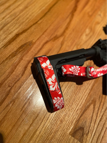 Red Hibiscus SBA3 Strap | Trunk Monkey Designs