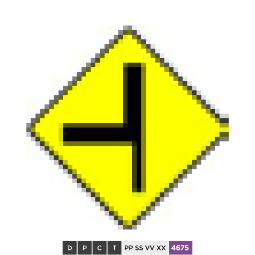 Junction With Major Road at Sharp Corner - Left | SignsInc