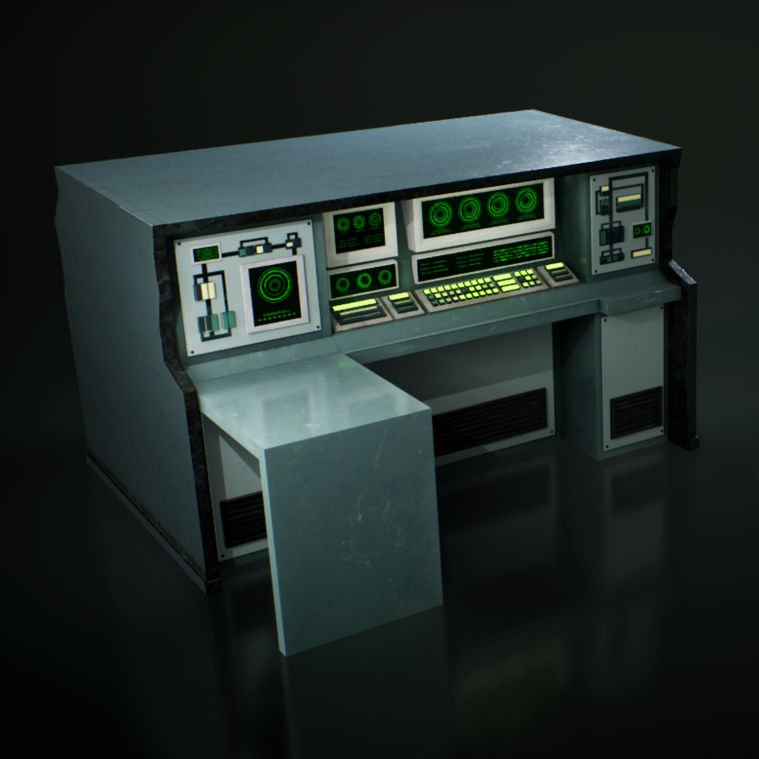 2. Control Panels | 3D hard surface props design
