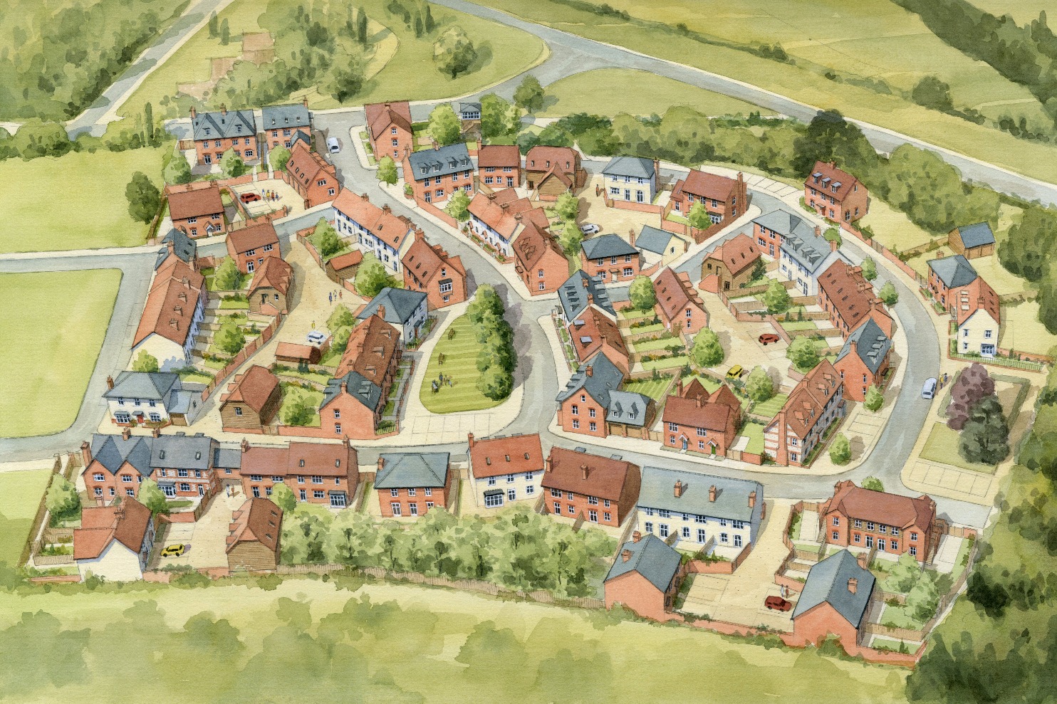 Drummond Park housing masterplan, Ludgershall, Wiltshire