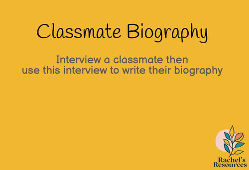 Classmate Biography | Rachel S Resources