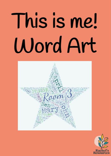 This is me! Word Art | Rachel S Resources