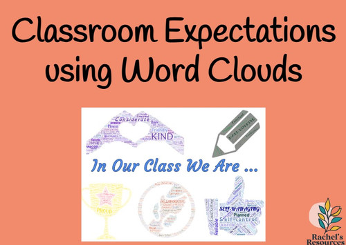 Classroom Expectations using Word Clouds | Rachel S Resources