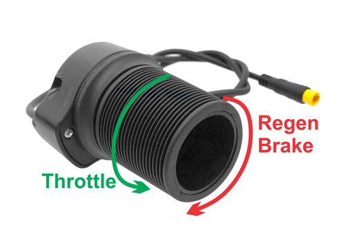 Bidirectional Twist Throttle with bare Motorcycle Plug w/Regen | Johnny ...