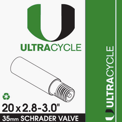 ULTRACYCLE SCHRADER VALVE TUBES, 20'' x 2.8-3.0'', 35 mm | Johnny Nerd Out