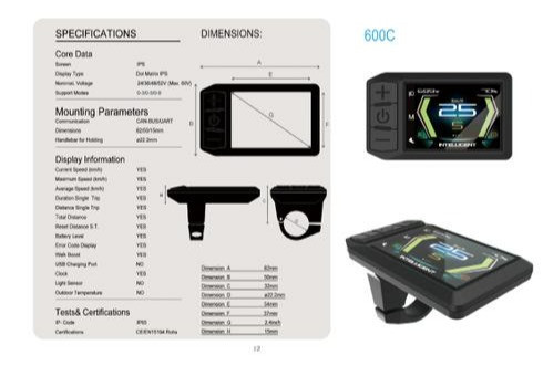 600c Color Display for Bafang BBSxx Mid Drives | Johnny Nerd Out