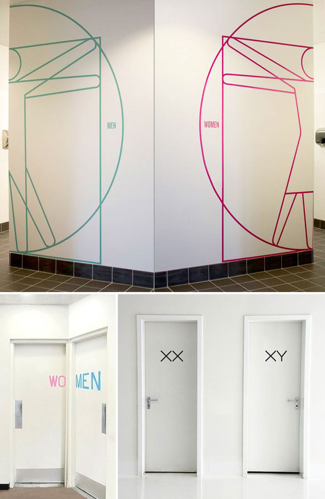 inspirations | unique bathroom signage