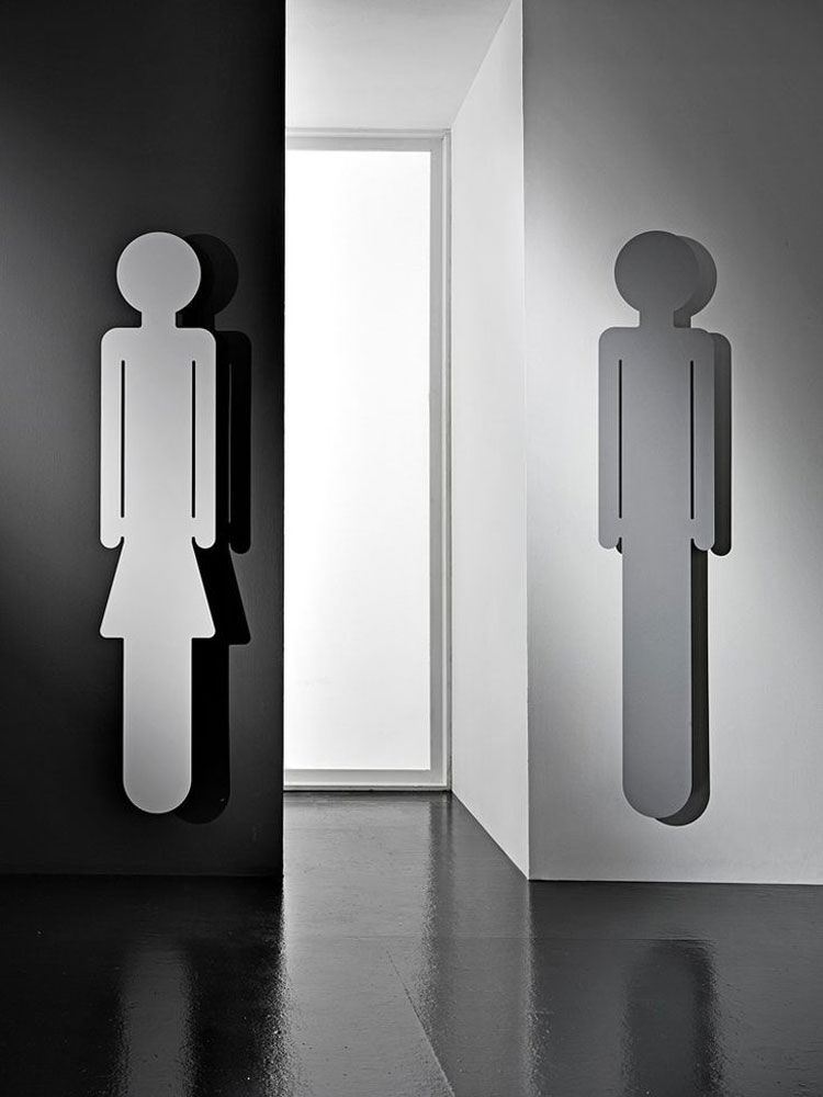 inspirations | unique bathroom signage