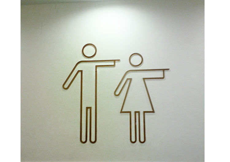 inspirations | unique bathroom signage