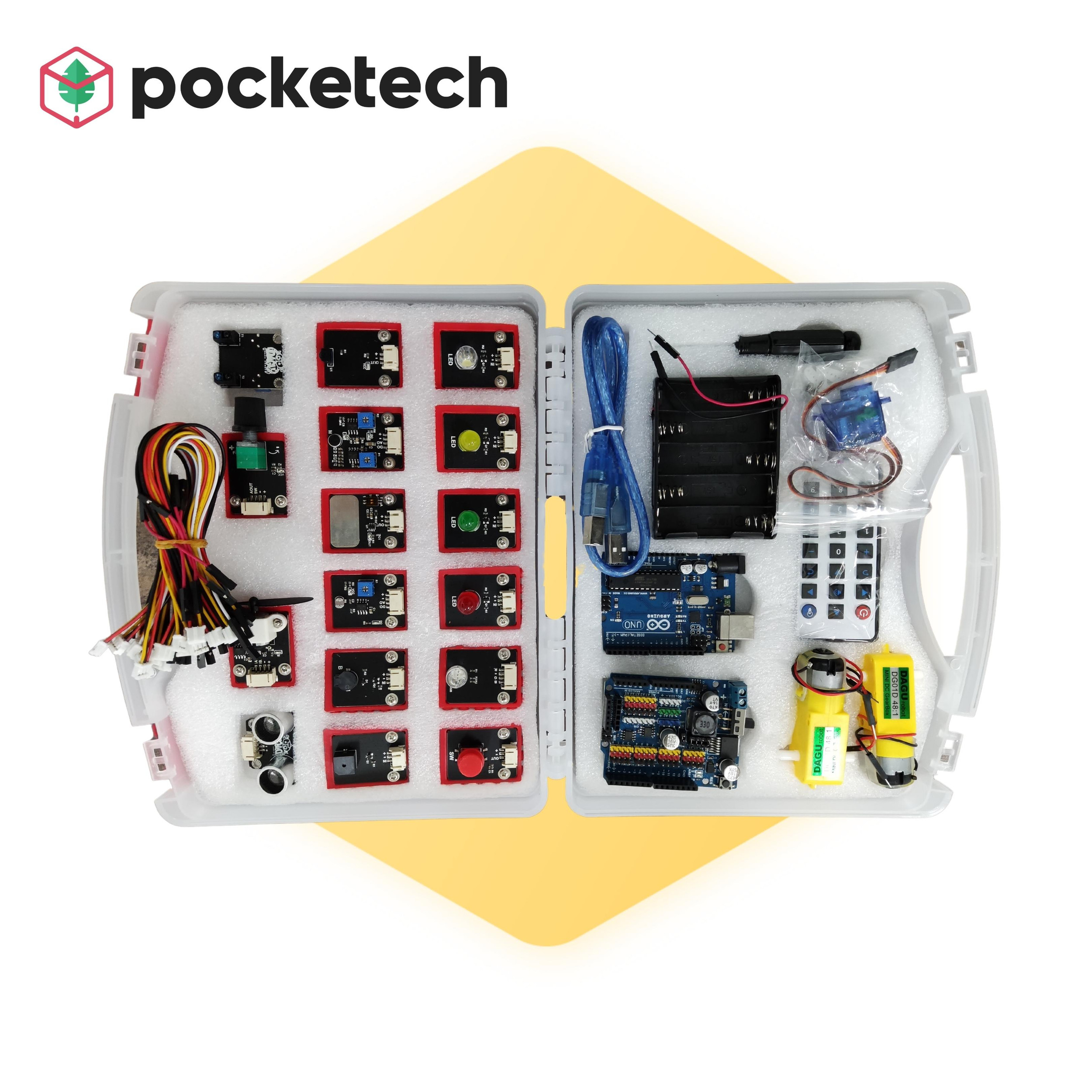 Kit Iniciante Arduino Kit De Robótica Da Pocketech