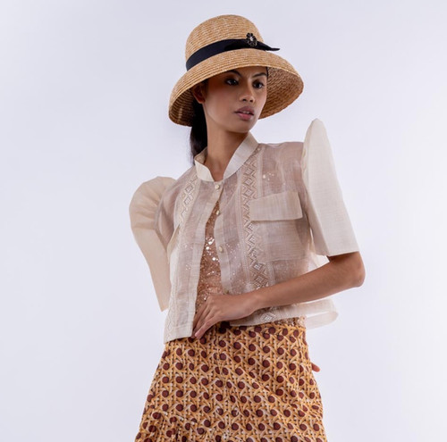 Leonora Cropped Barong | Happy Andrada