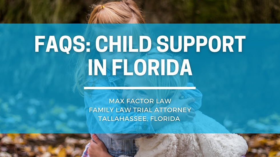 FAQs: Child Support in Florida