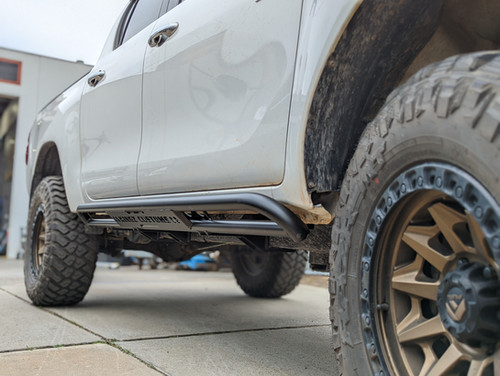 Toyota Hilux N80 Rock Sliders- Dual Cab | Kingz Customs