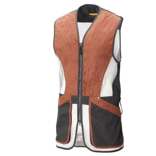 Cotton Mesh Shooters Vest Clay Target Shooting Large Tan/Black and ...