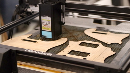 Fully Custom Laser Cut Wood Pickguard | Guns and Guitars