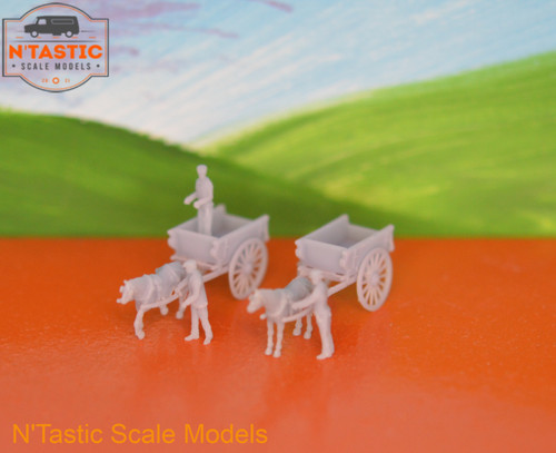 N Gauge - Horse Drawn Cart - with pony and drivers 2 Options ...