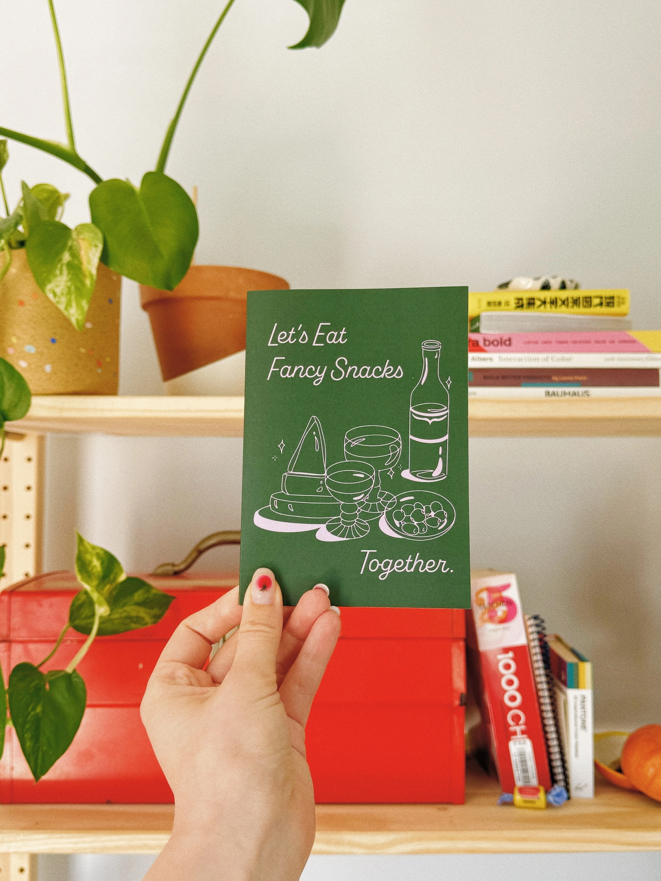 Let's Eat Fancy Snacks Card | DLUX Design & Co.