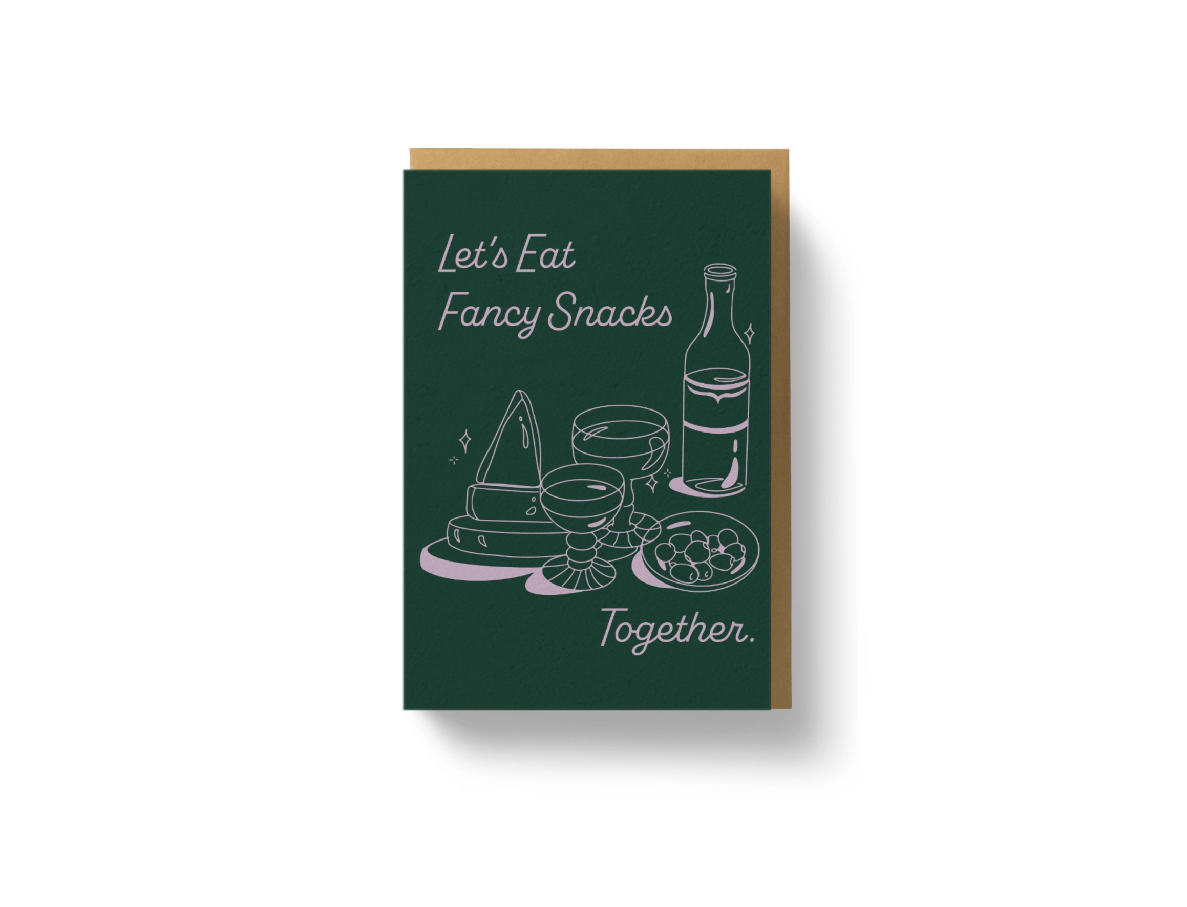Let's Eat Fancy Snacks Card | DLUX Design & Co.