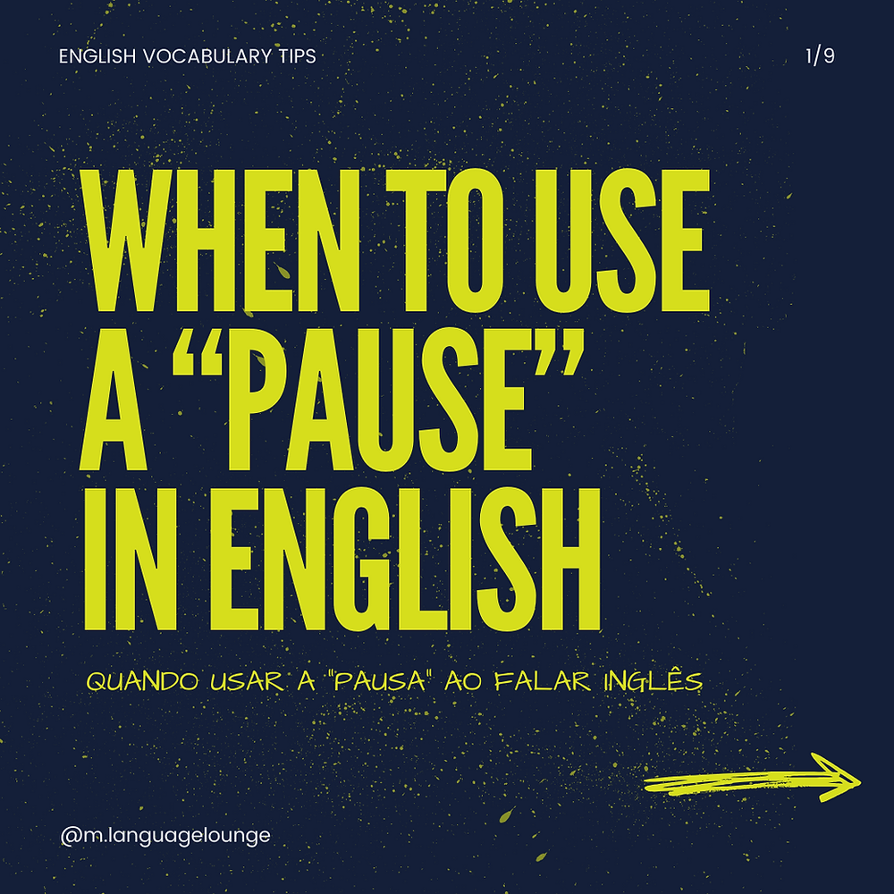 'Wait for it': Knowing when and where to pause when speaking English